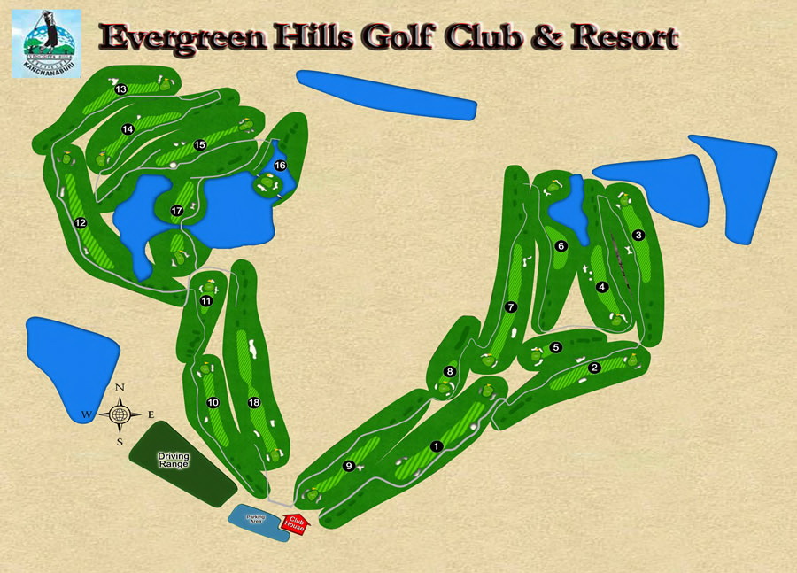 Evergreen Hills Golf Club & Resort in River Kwai Kanchanaburi | Golfasian